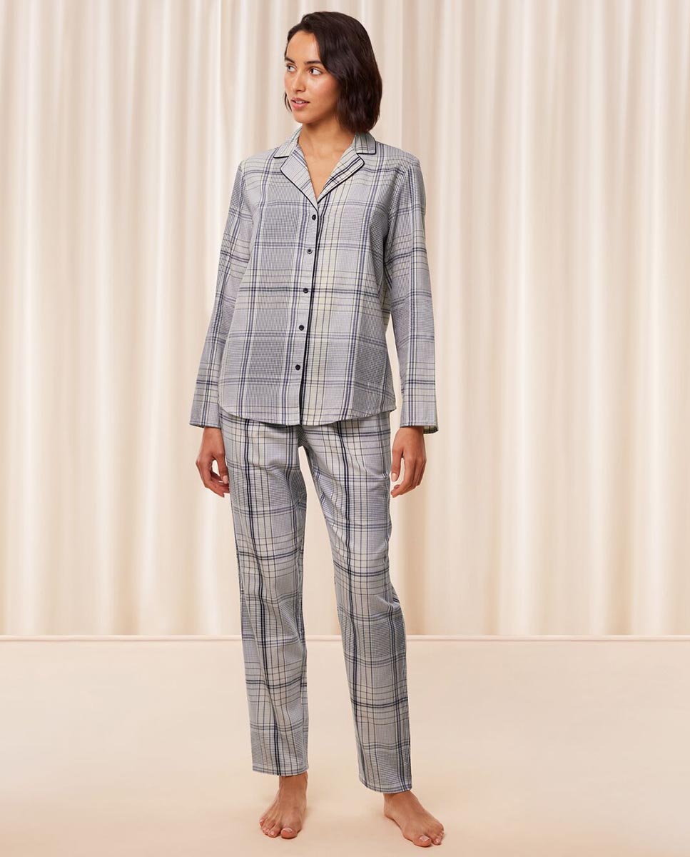 Pijama largo con corte boyfriend mujer Granate Triumph · El Corte Inglés