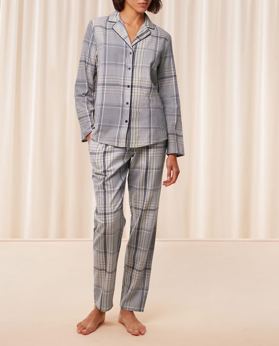 Pijama largo con corte boyfriend mujer Granate Triumph · El Corte Inglés