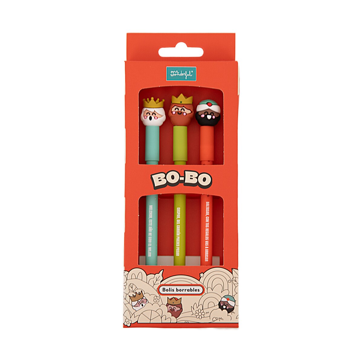Set de 3 bolis Mr Wonderful borrables Bo-Bo Reyes Magos?. · Mr ...
