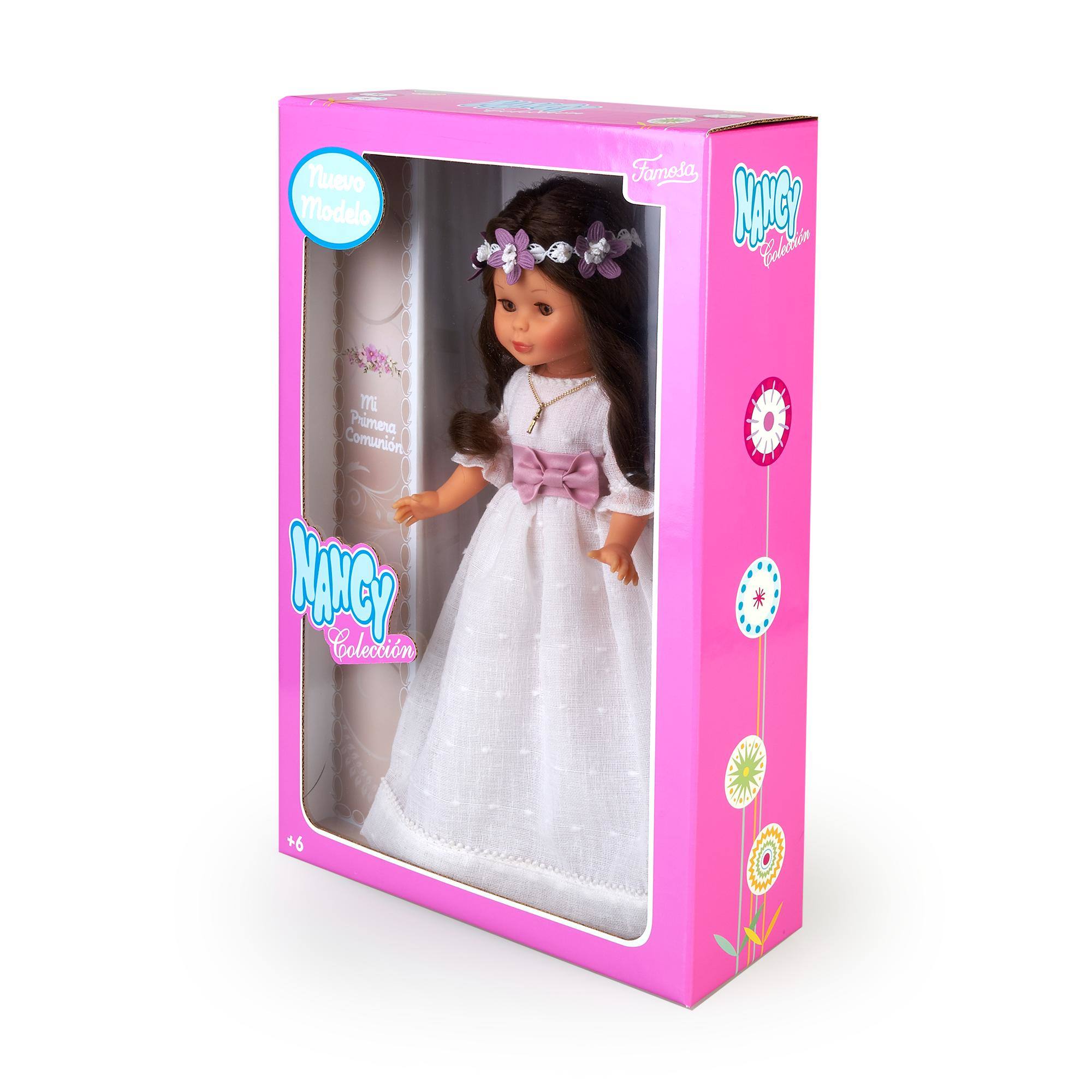 Muñeca Nancy Comunión Corona Flores morena 2023 Nancy Colección · Nancy ...