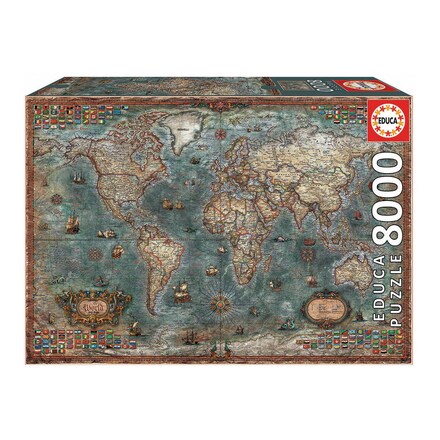 Puzzle 8000 Piezas Historical World Map Educa · EDUCA · El Corte Inglés
