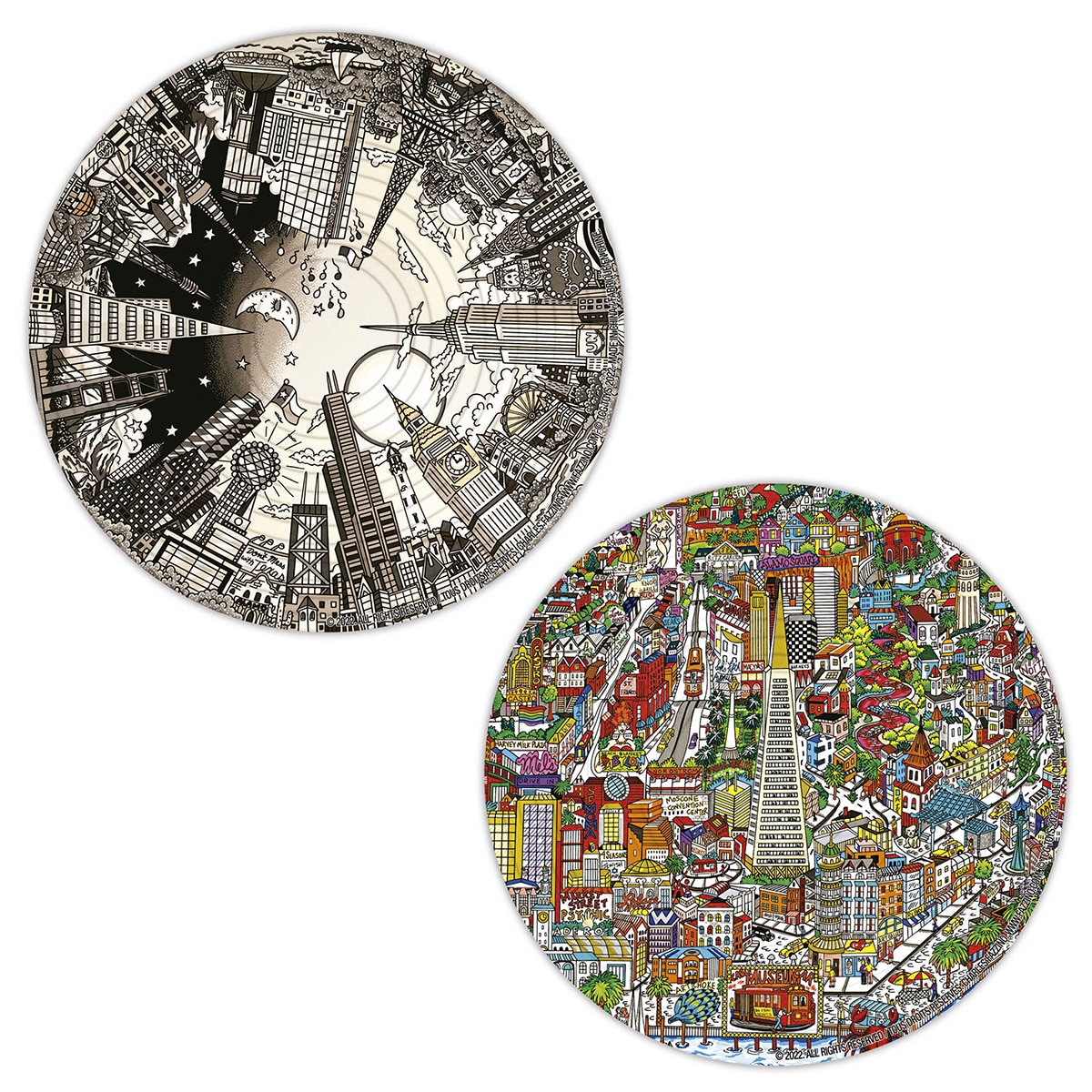 Juego de mesa Round 3D Puzzle Charles Fazzino Educa Borras · Educa ...