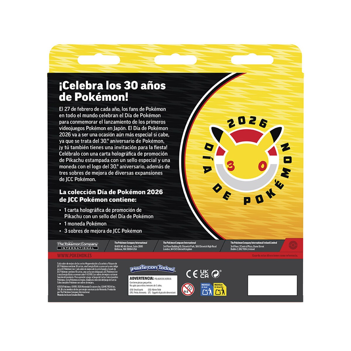 Juego de cartas Colección Especial día de Pokémon 2026 · Pokémon · El ...