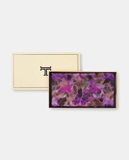 Echarpe de fiesta chifón seda con flores difuminadas · Latouche · El ...