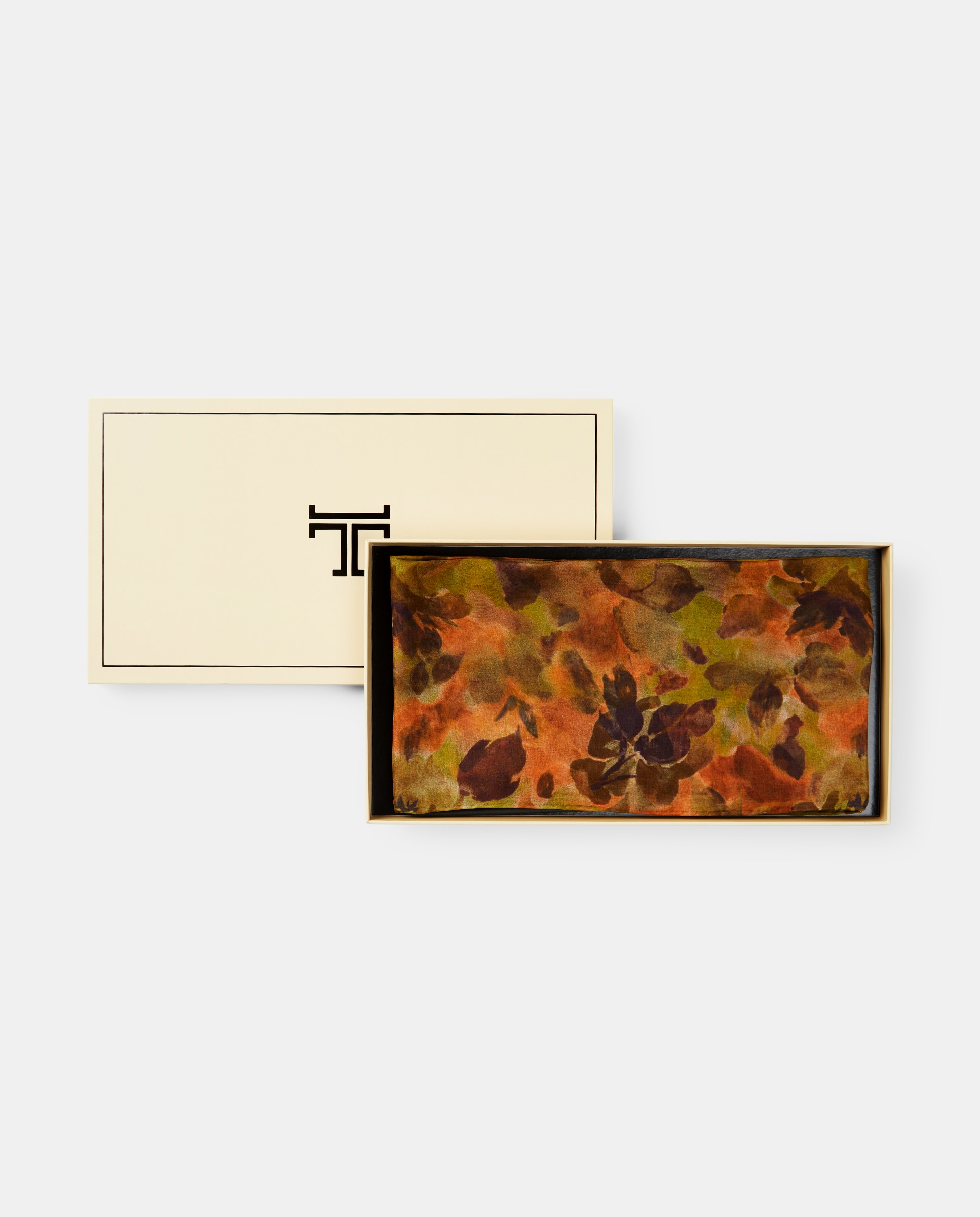 Echarpe de fiesta chifón seda con flores difuminadas · Latouche · El ...
