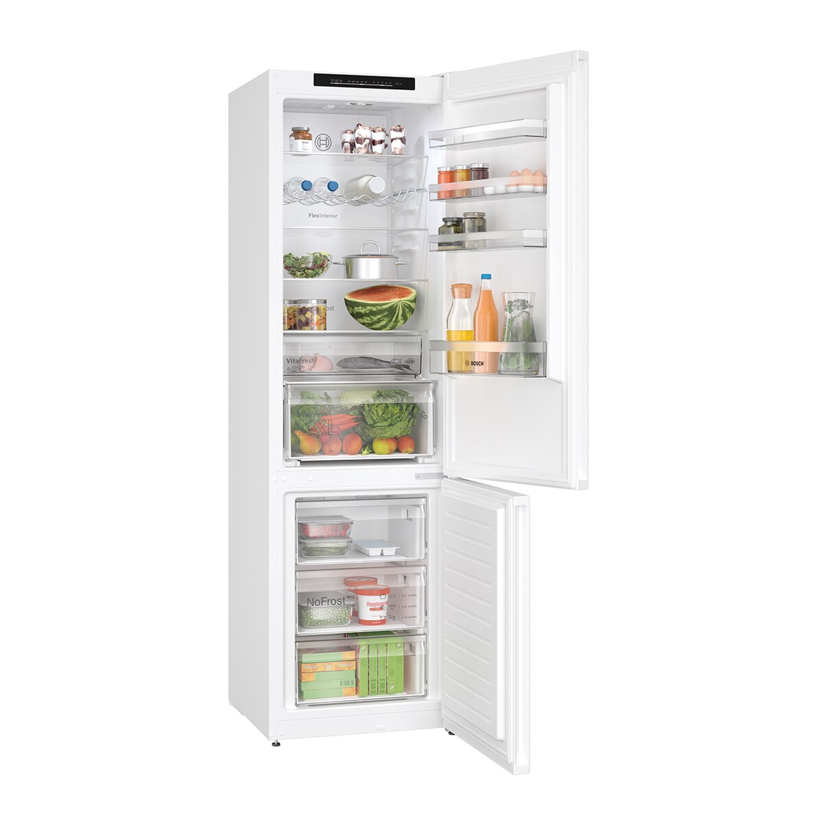 Frigorífico combi Bosch No frost, Cajón VitaFresh - KGN392WCF ...