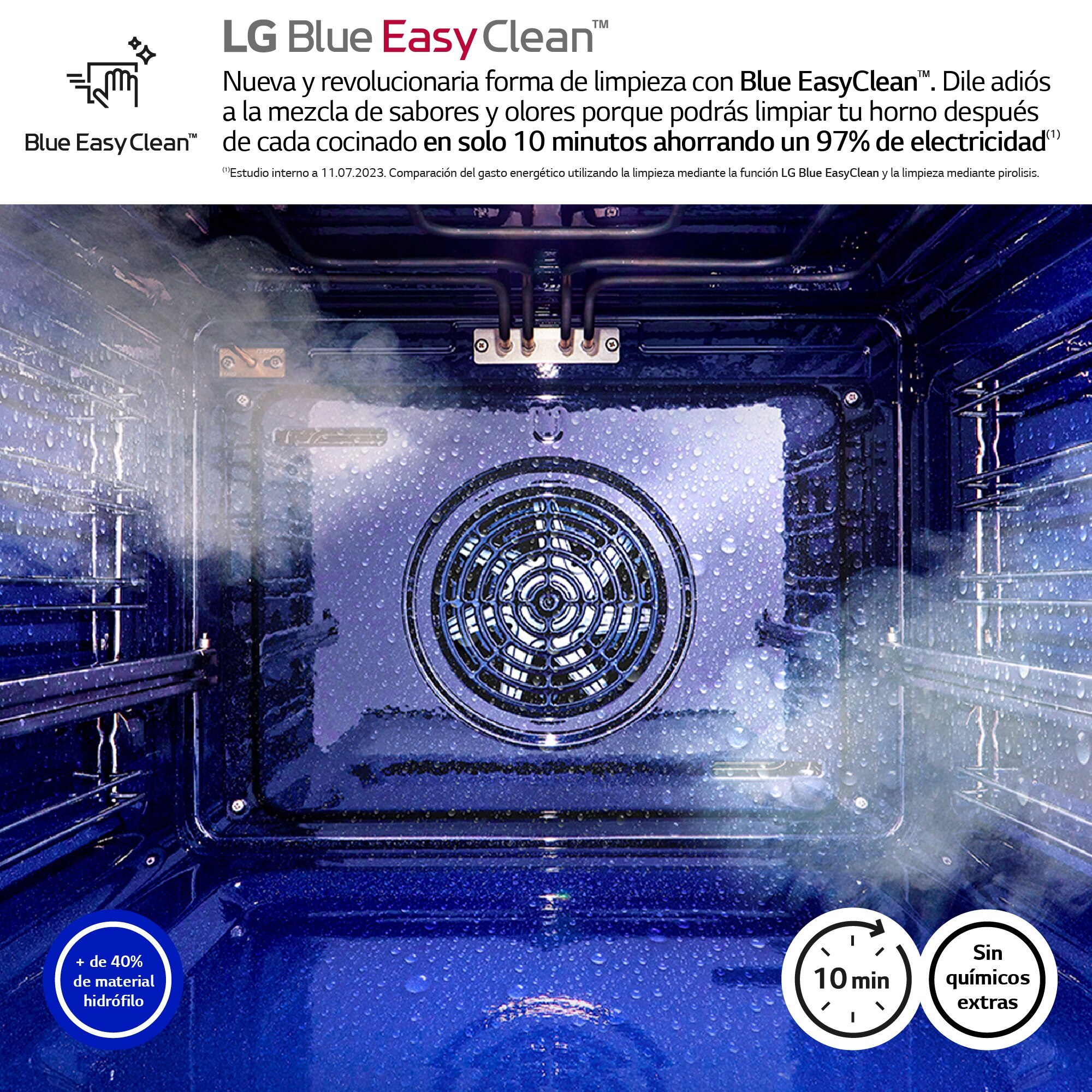 Horno multifunción LG pirolítico, 76 l, display LCD con mando giratorio ...
