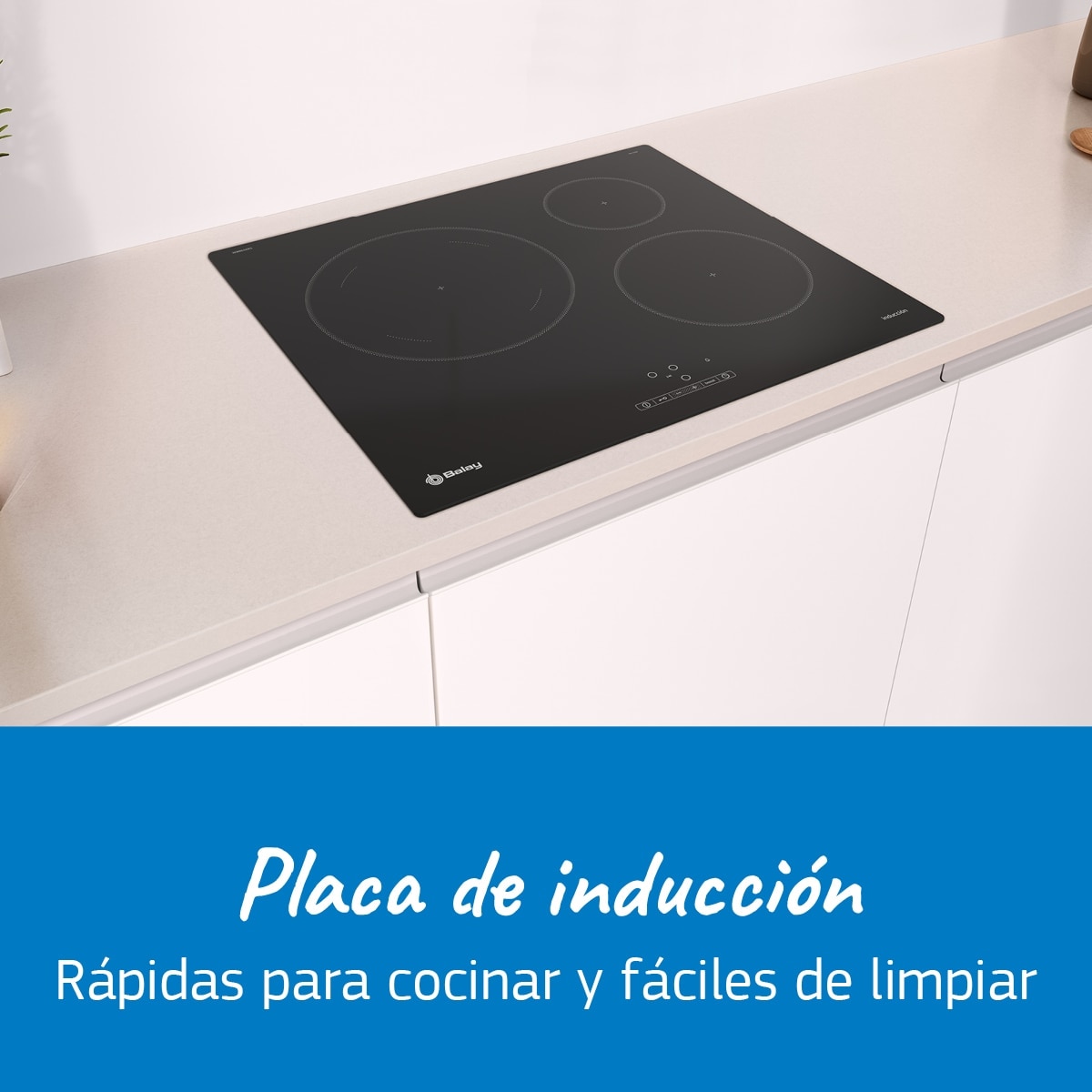 Placa inducción Balay 3 zonas con función Sprint - 3EB865ERS ...