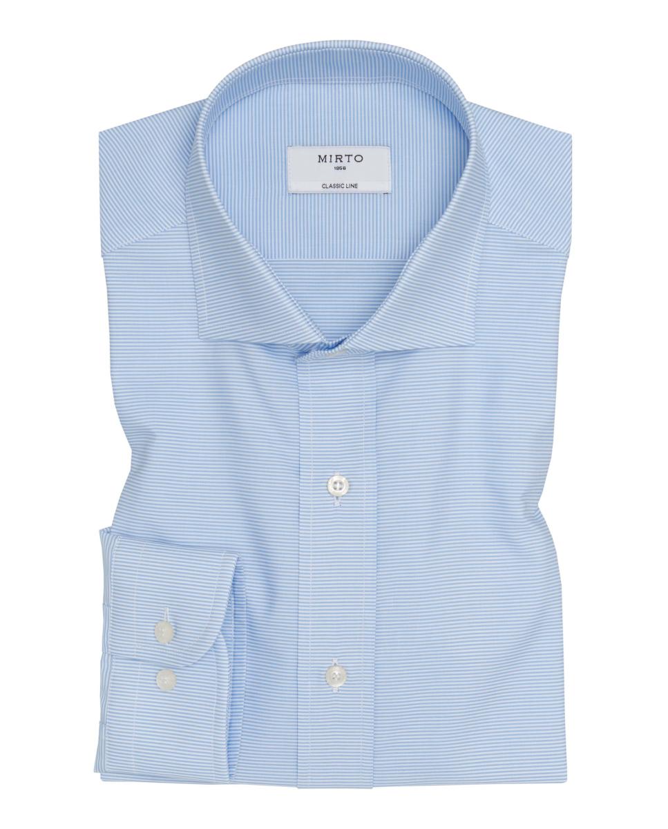 Camisa vertir de hombre raya horizontal manga larga · Mirto · El Corte ...