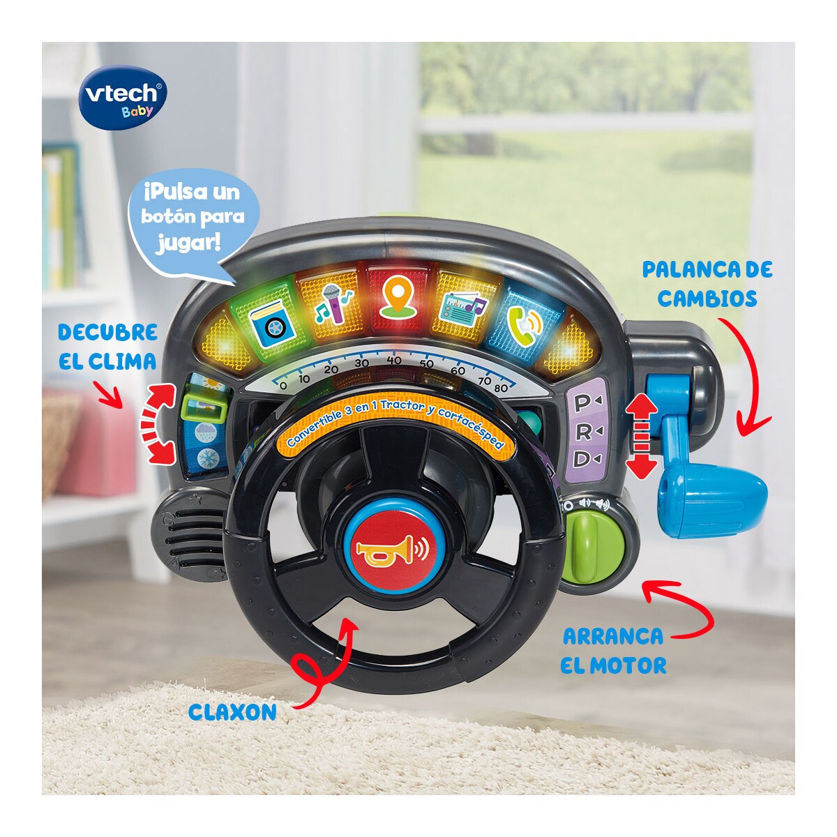 Tractor 3 en 1 evolutivo que crece con el niño rojo Vtech · VTech · El ...