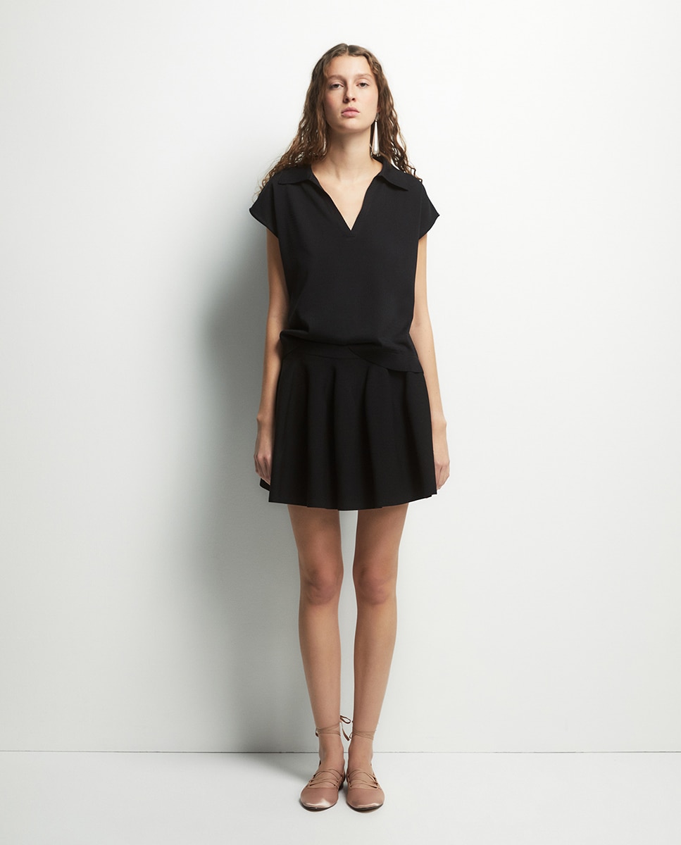 Jersey polo punto Negro Sfera · El Corte Inglés