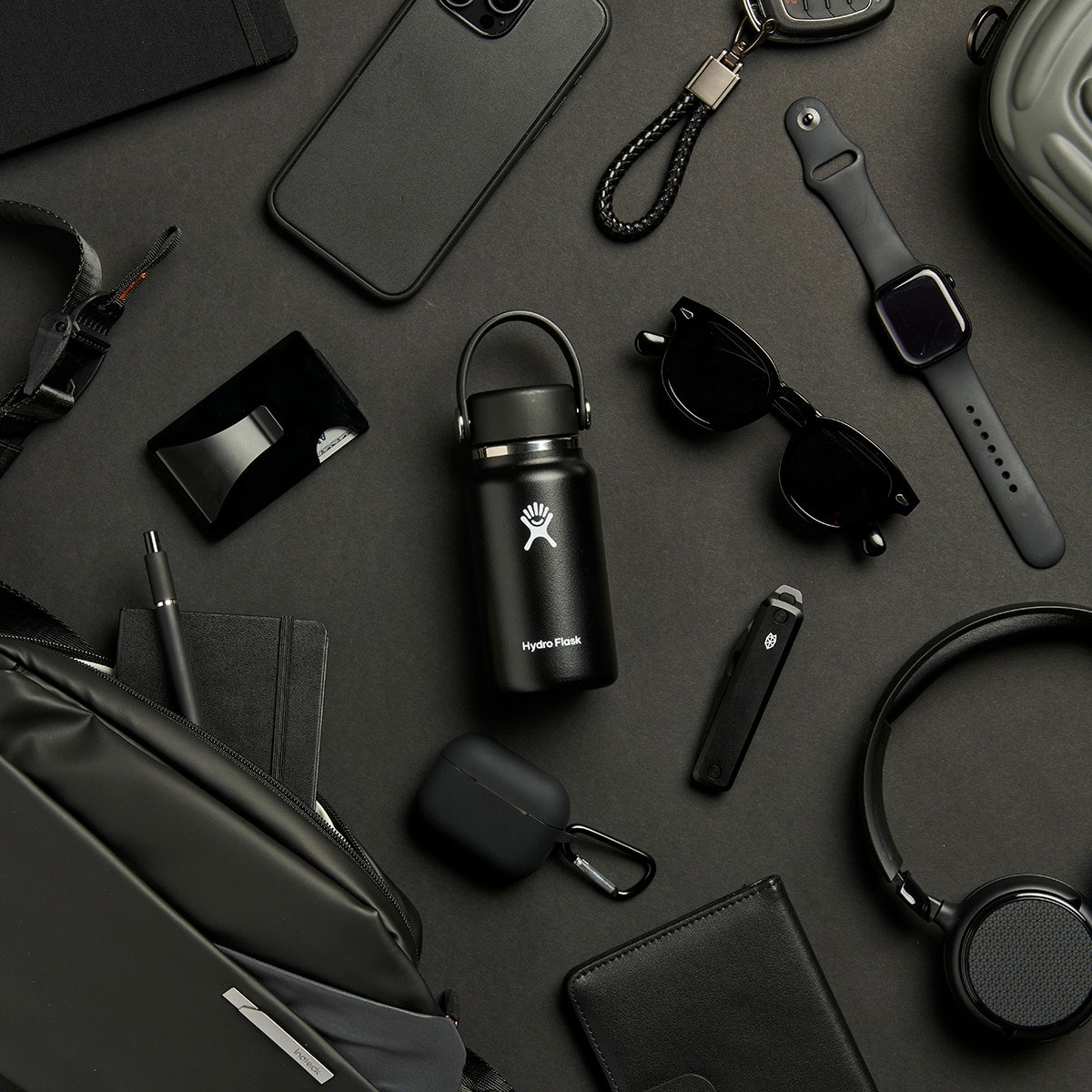 Botella Micro 200 ml Hydro Flask Negro · El Corte Inglés