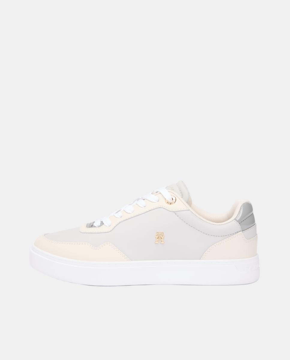 Tenis casuales grises con suela de goma color café Natural Tommy ...
