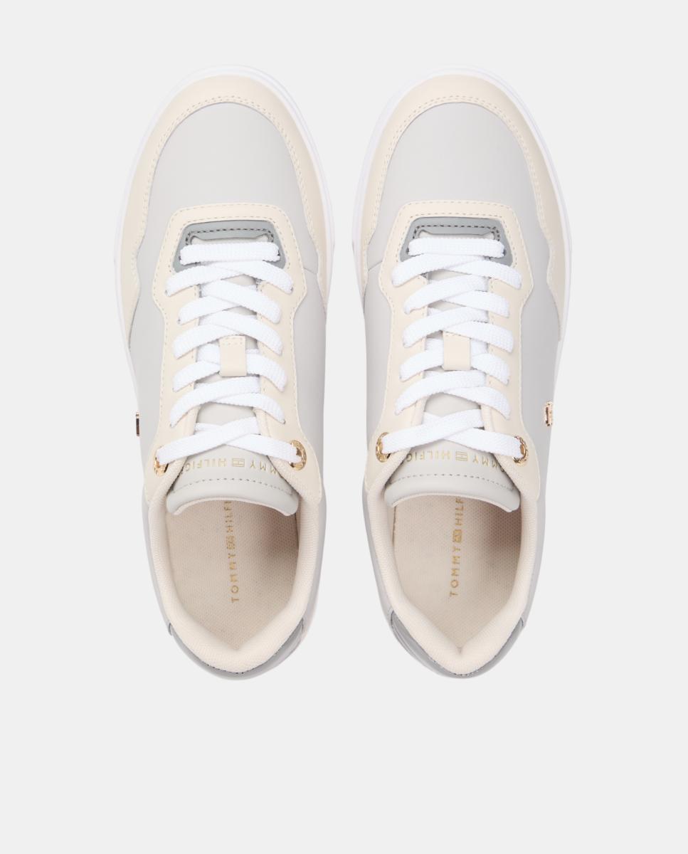 Tenis casuales grises con suela de goma color café Natural Tommy ...