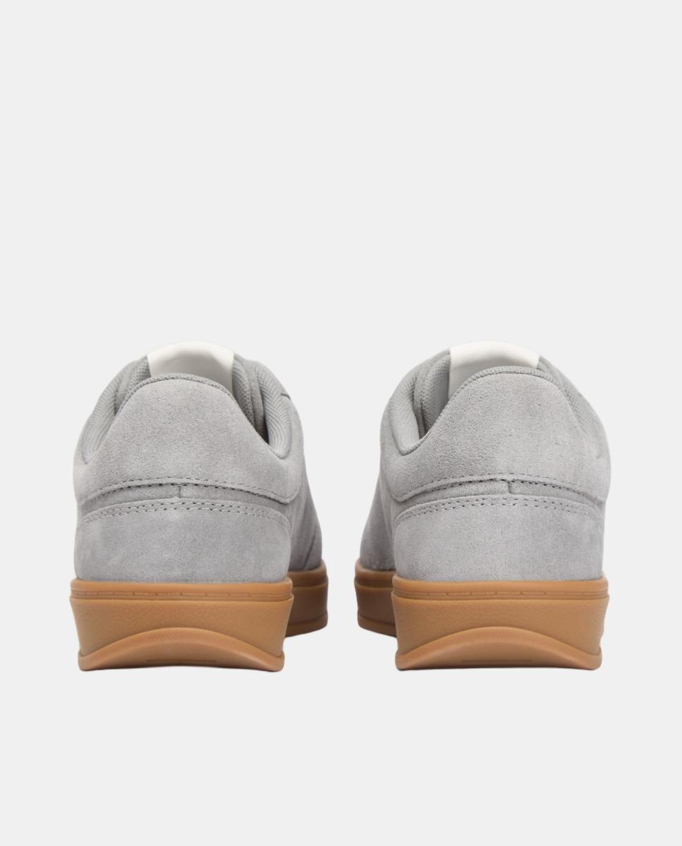 Tenis casuales grises con suela de goma color café Gris Tommy Hilfiger ...