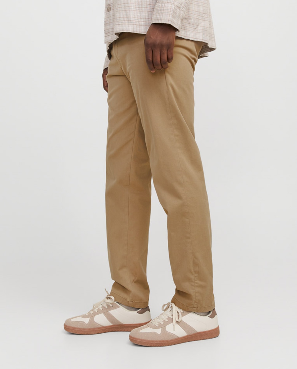 Pantalón de hombre tipo chino liso Marrón claro Jack & Jones · El Corte ...