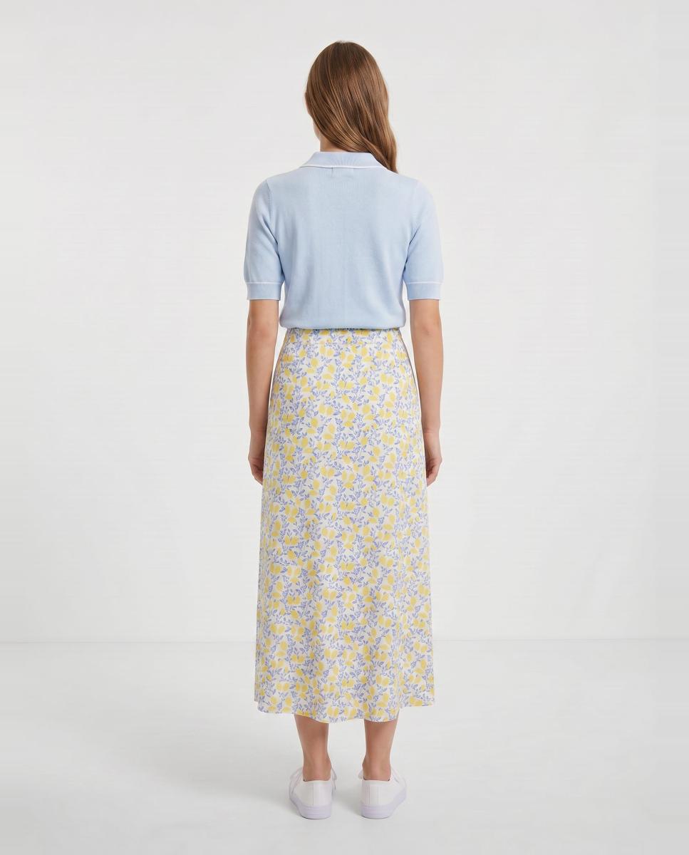 Falda mini de estampado de limones de mujer Pieces · El Corte Inglés