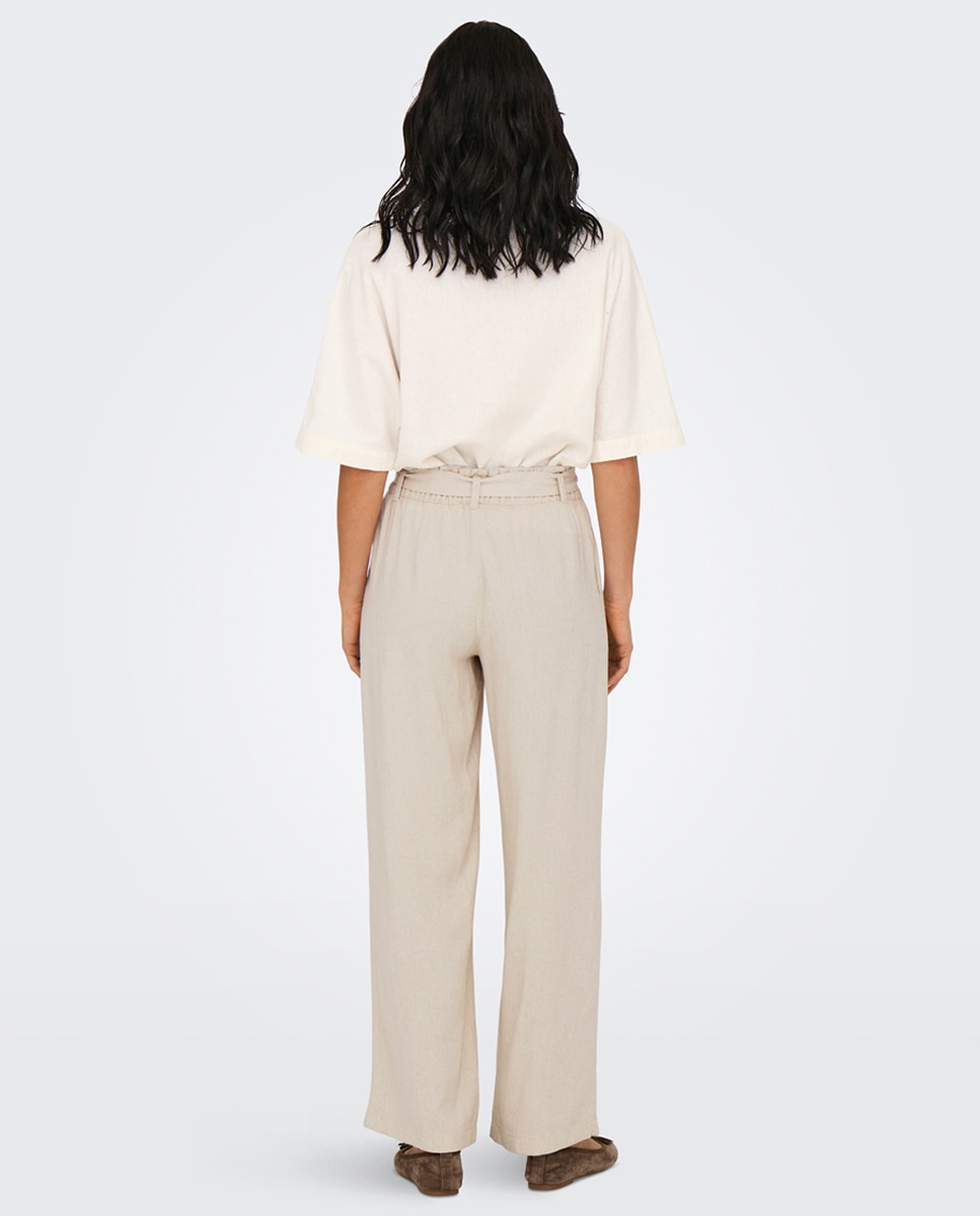Pantalón de mujer ancho de tiro alto Topo jdy · El Corte Inglés