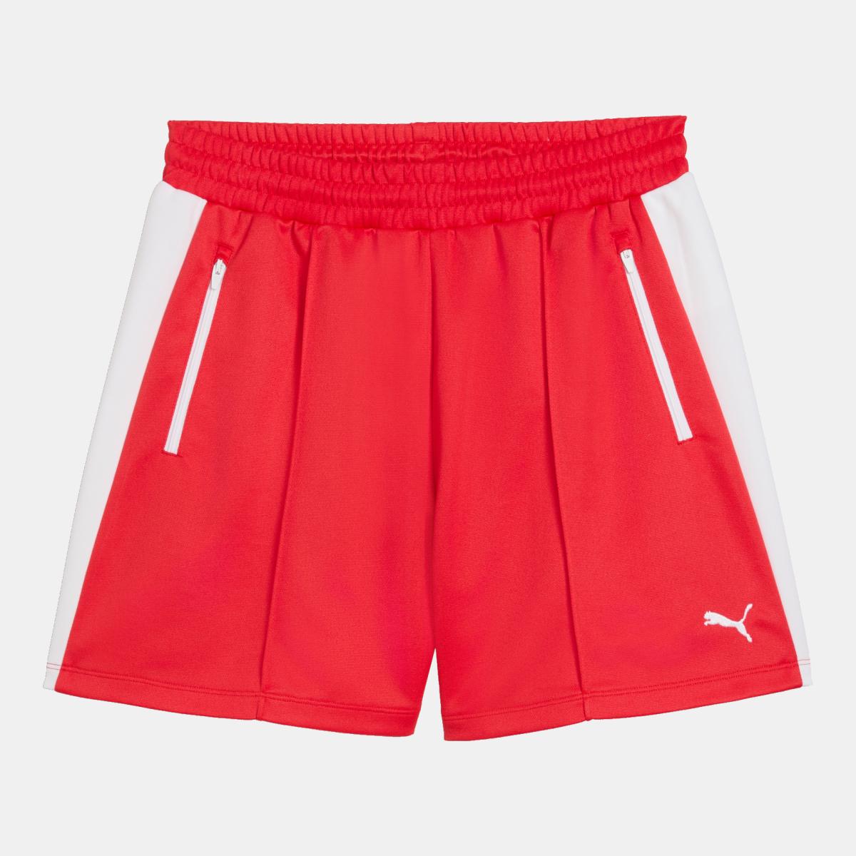 Pantalones cortos Casual de Mujer T7 Relaxed Pintuck Puma Rojo · El ...