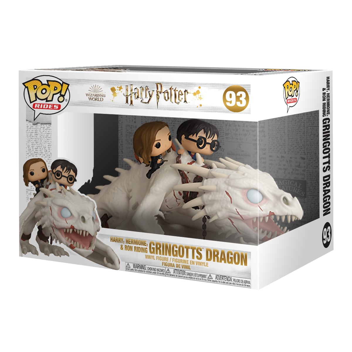 Figura Pop Ride Super Deluxe Dragon W/Harry, Ron, & Hermione Harry ...