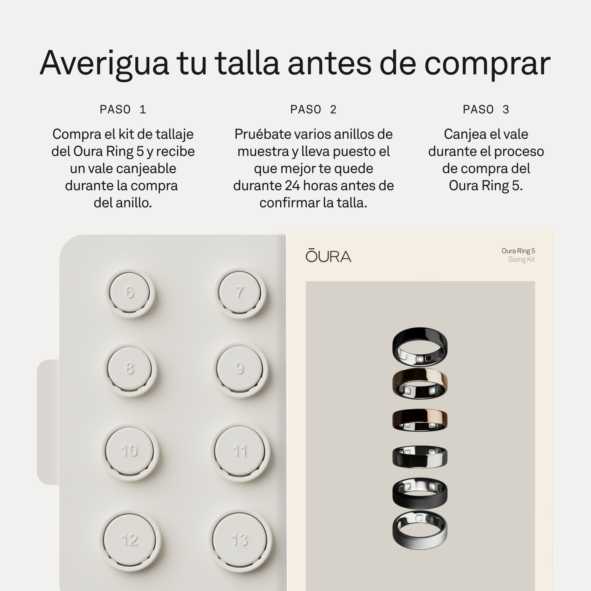 Oura Ring 5 Sizing Kit · El Corte Inglés