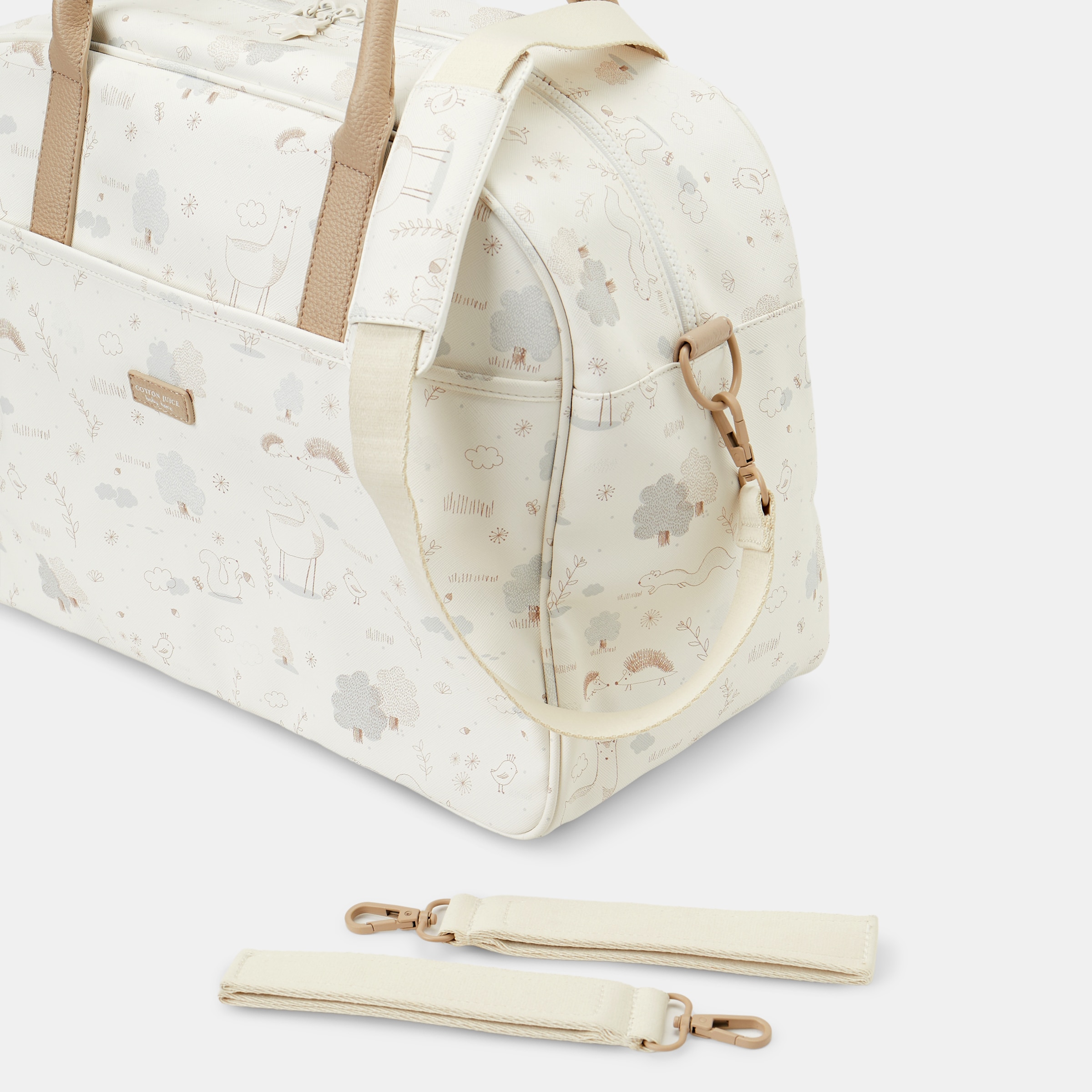 Bolso Weekender Cotton Juice Baby Home Polipiel bosque Gris · El Corte ...