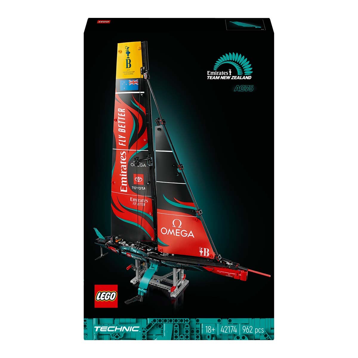 Juego de construcción Yate Emirates Team New Zealand AC75 LEGO Technic ...