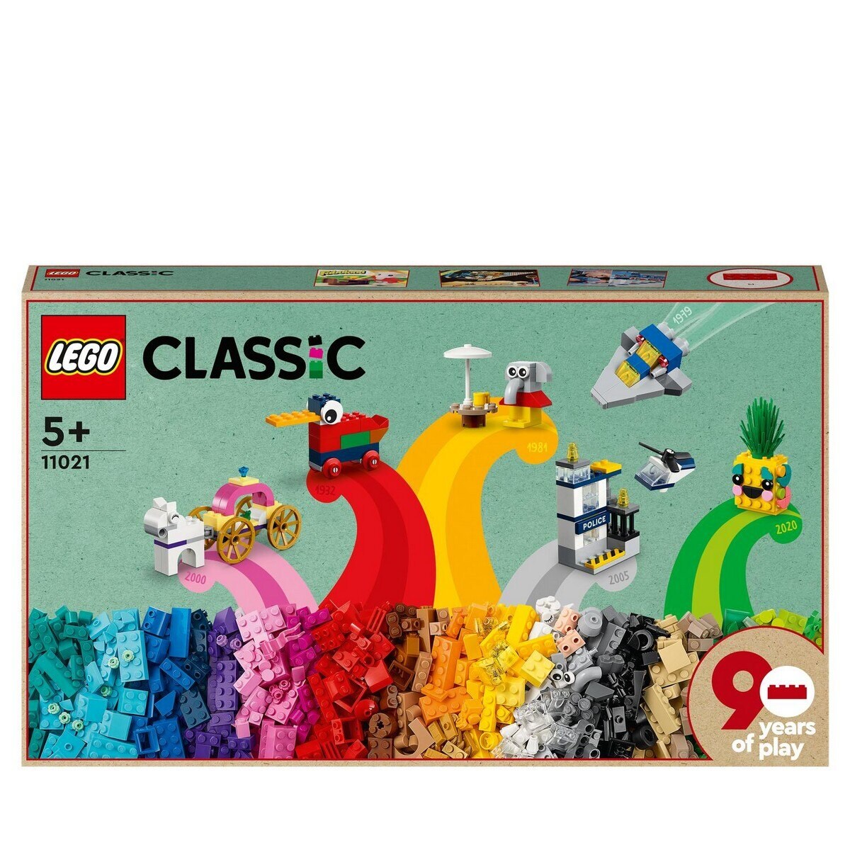 Set de Construcción 90 Años de Juego Caja de Ladrillos LEGO Classic ...