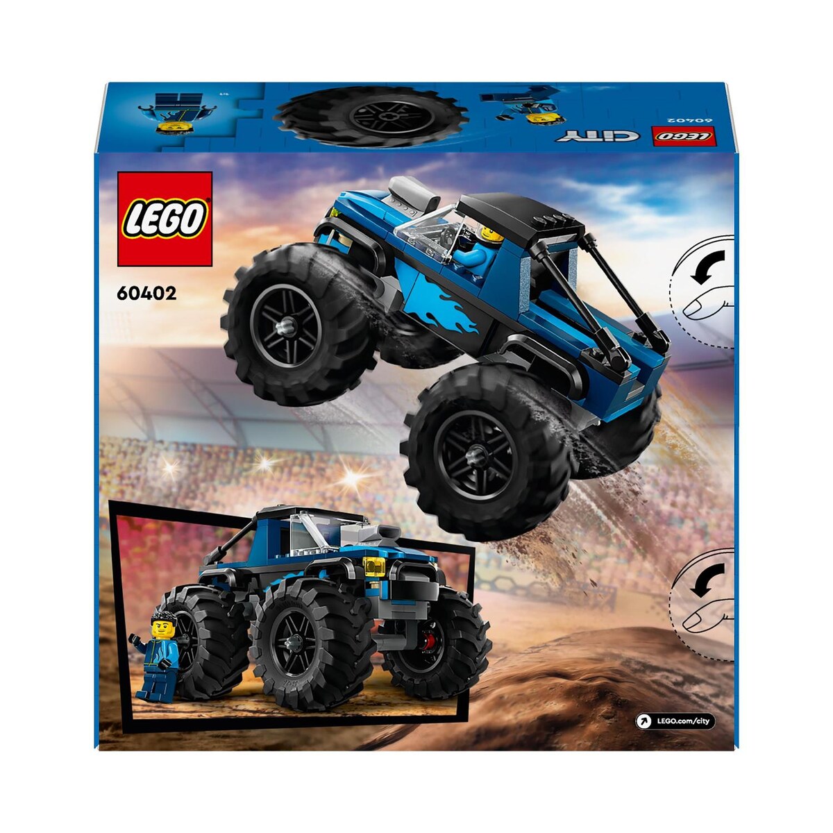 Juguete de construcción Monster Truck Azul LEGO City Great Vehicles ...
