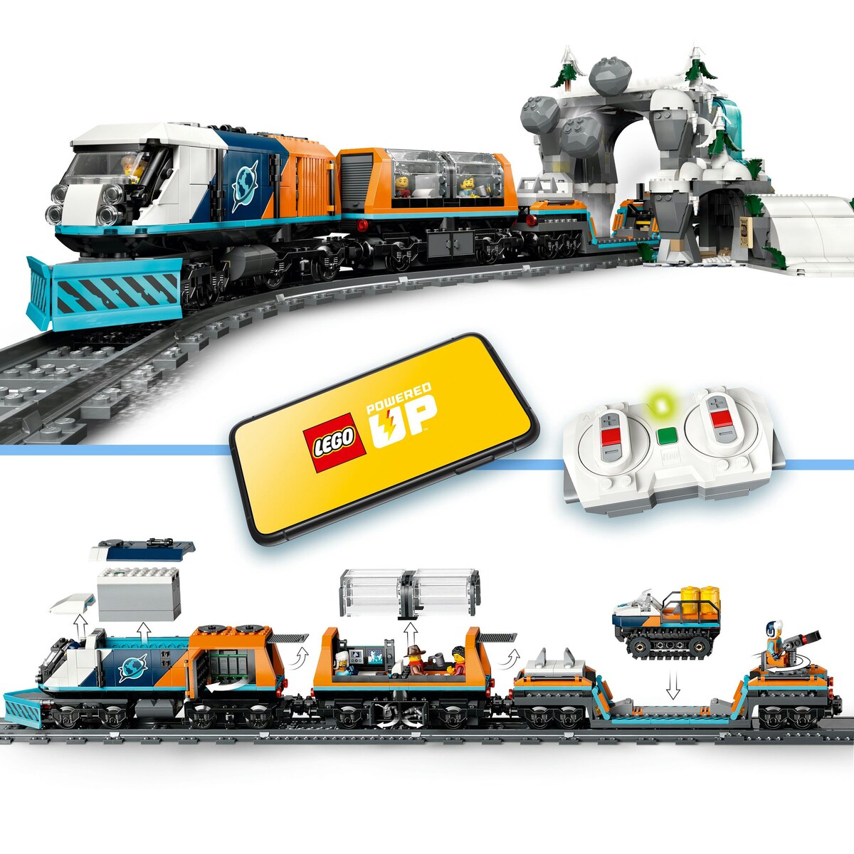 Juego de construcción Tren Expreso Polar Ártico de los Exploradores LEGO City - 60470 · LEGO ...