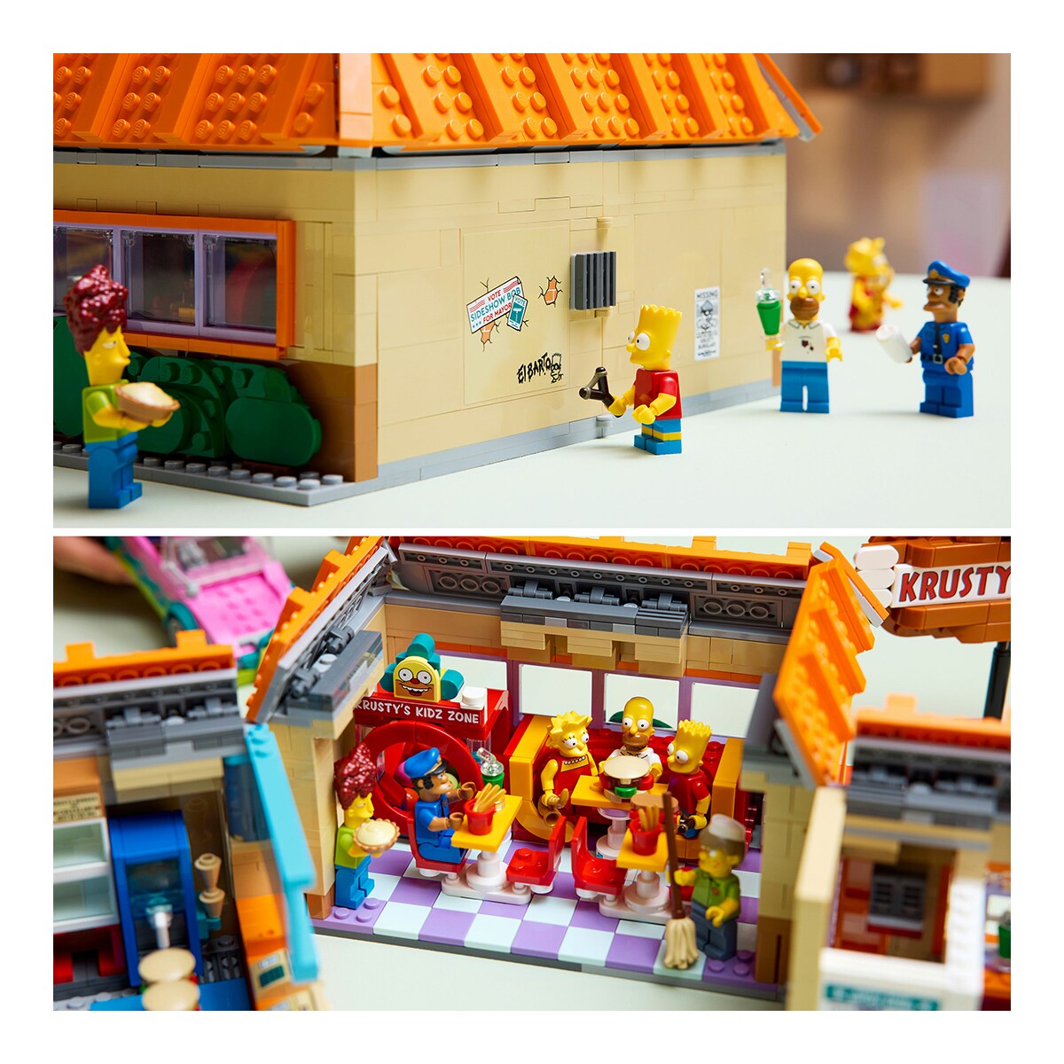 Juego de construcción The Simpsons™: Krusty Burger LEGO Icons - 10352 ...