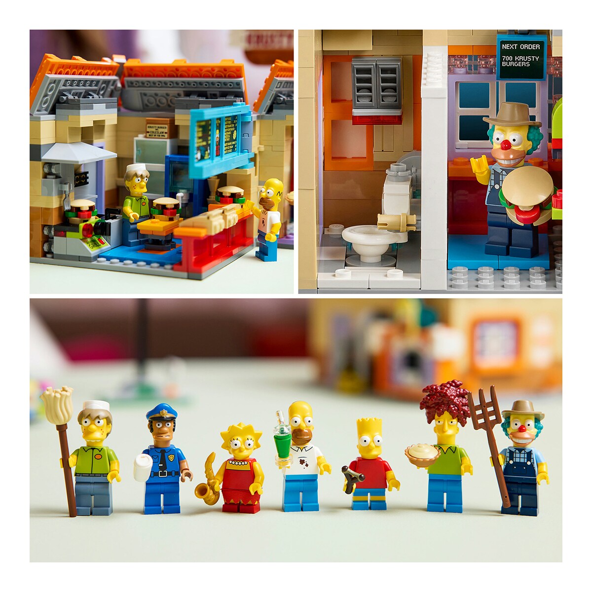 Juego de construcción The Simpsons™: Krusty Burger LEGO Icons - 10352 ...