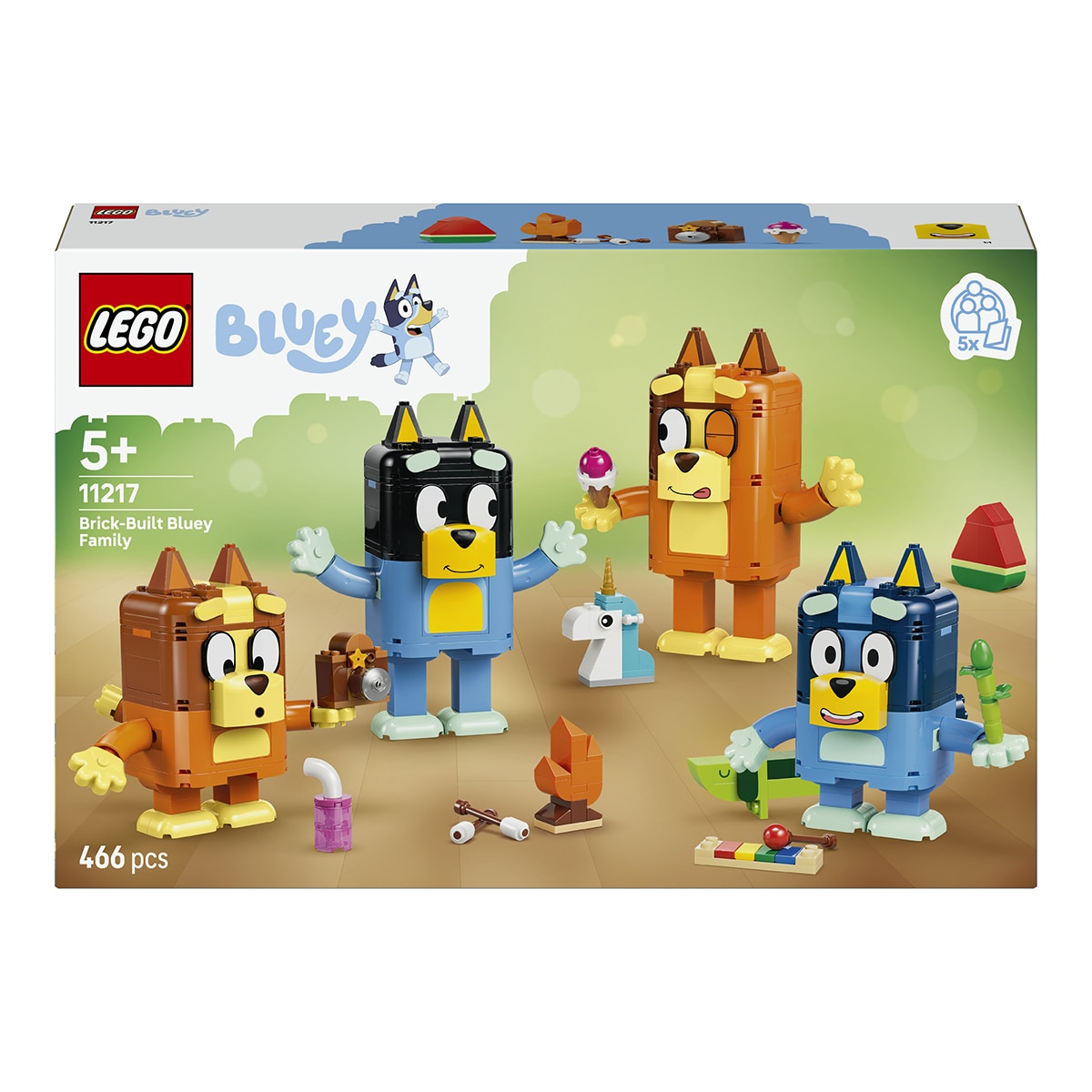 Juego de construcción Familia de Bluey para Construir LEGO Bluey ...