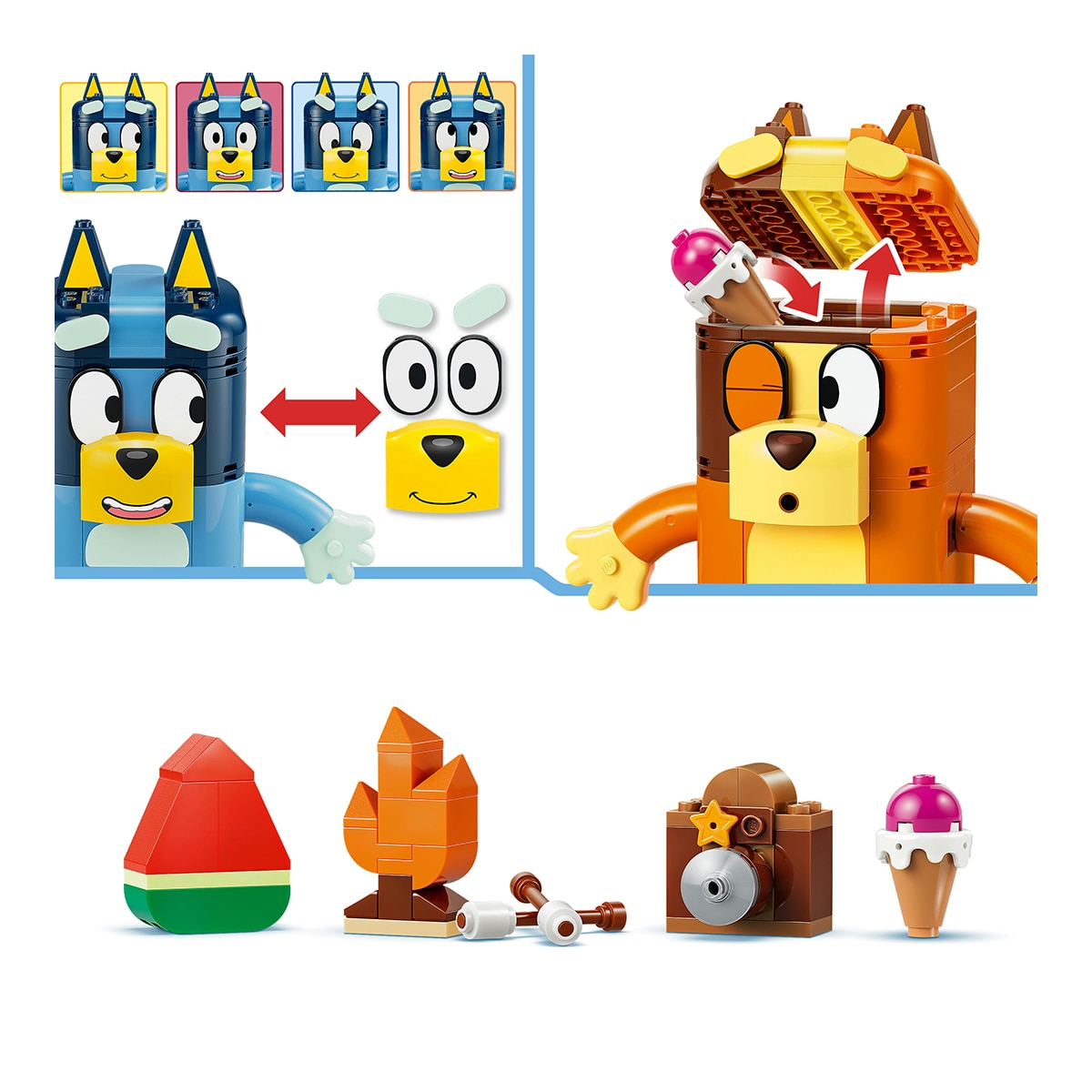 Juego de construcción Familia de Bluey para Construir LEGO Bluey ...