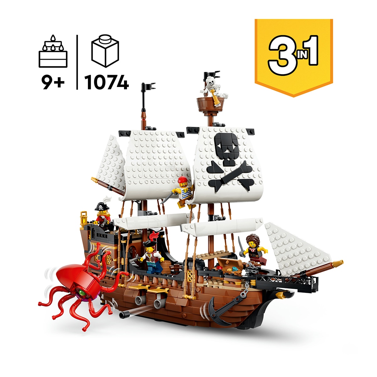 Juego de construcción Barco Pirata Clásico LEGO Creator - 31387 · LEGO ...