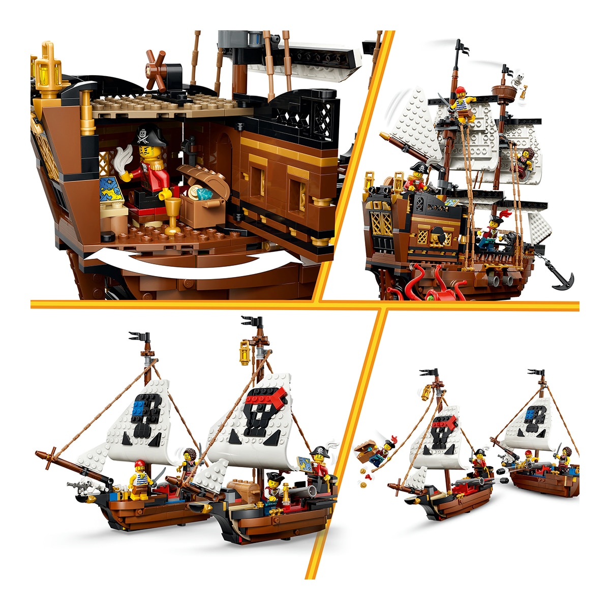 Juego de construcción Barco Pirata Clásico LEGO Creator - 31387 · LEGO ...