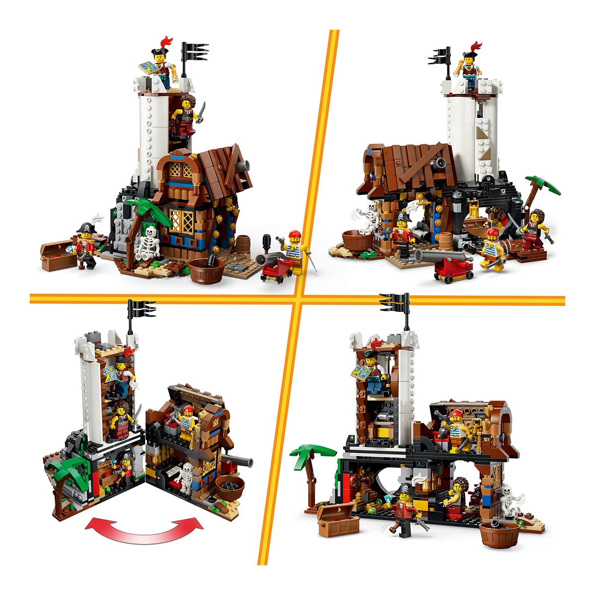 Juego de construcción Barco Pirata Clásico LEGO Creator - 31387 · LEGO ...