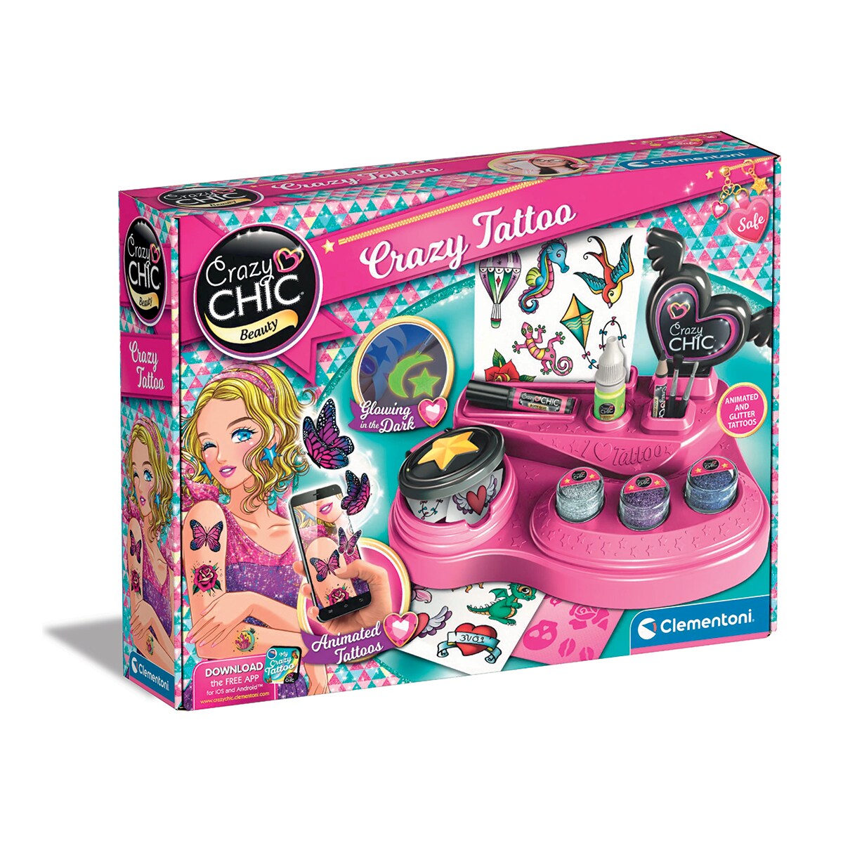 Kit Crazy Tattoo · Clementoni · El Corte Inglés