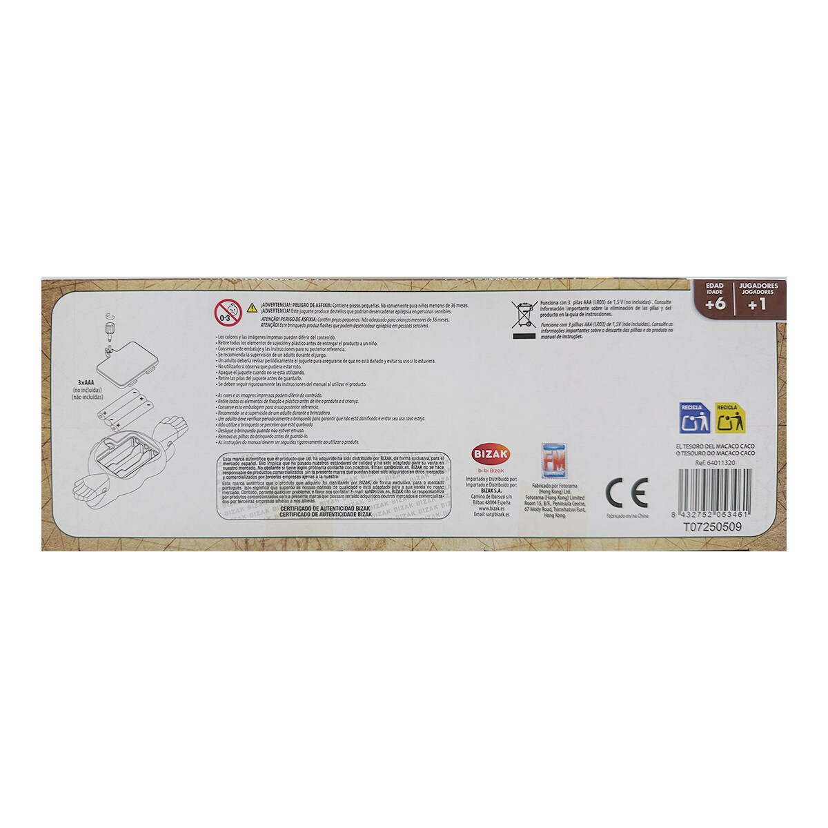 Juego de mesa El Tesoro del Macaco Caco Bizak · Bizak · El Corte Inglés