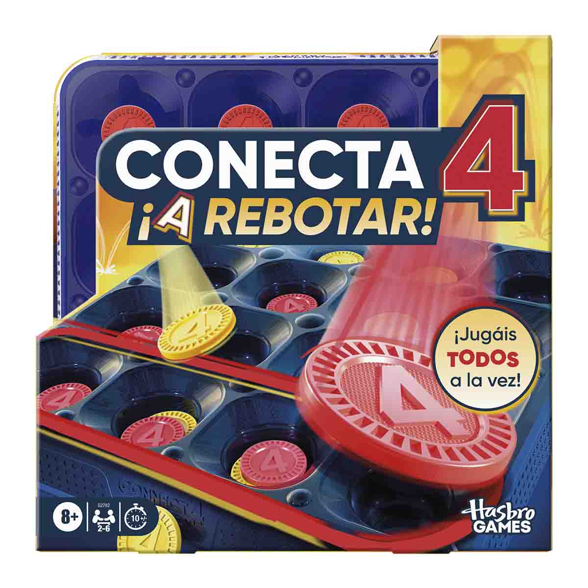 Juego de mesa Conecta 4 ¡A rebotar! Connect 4 Hasbro · Hasbro Gaming ...