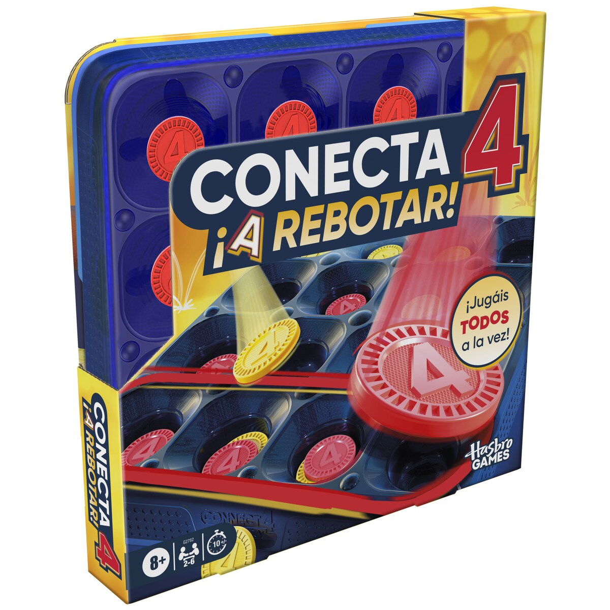 Juego de mesa Conecta 4 ¡A rebotar! Connect 4 Hasbro · Hasbro Gaming ...