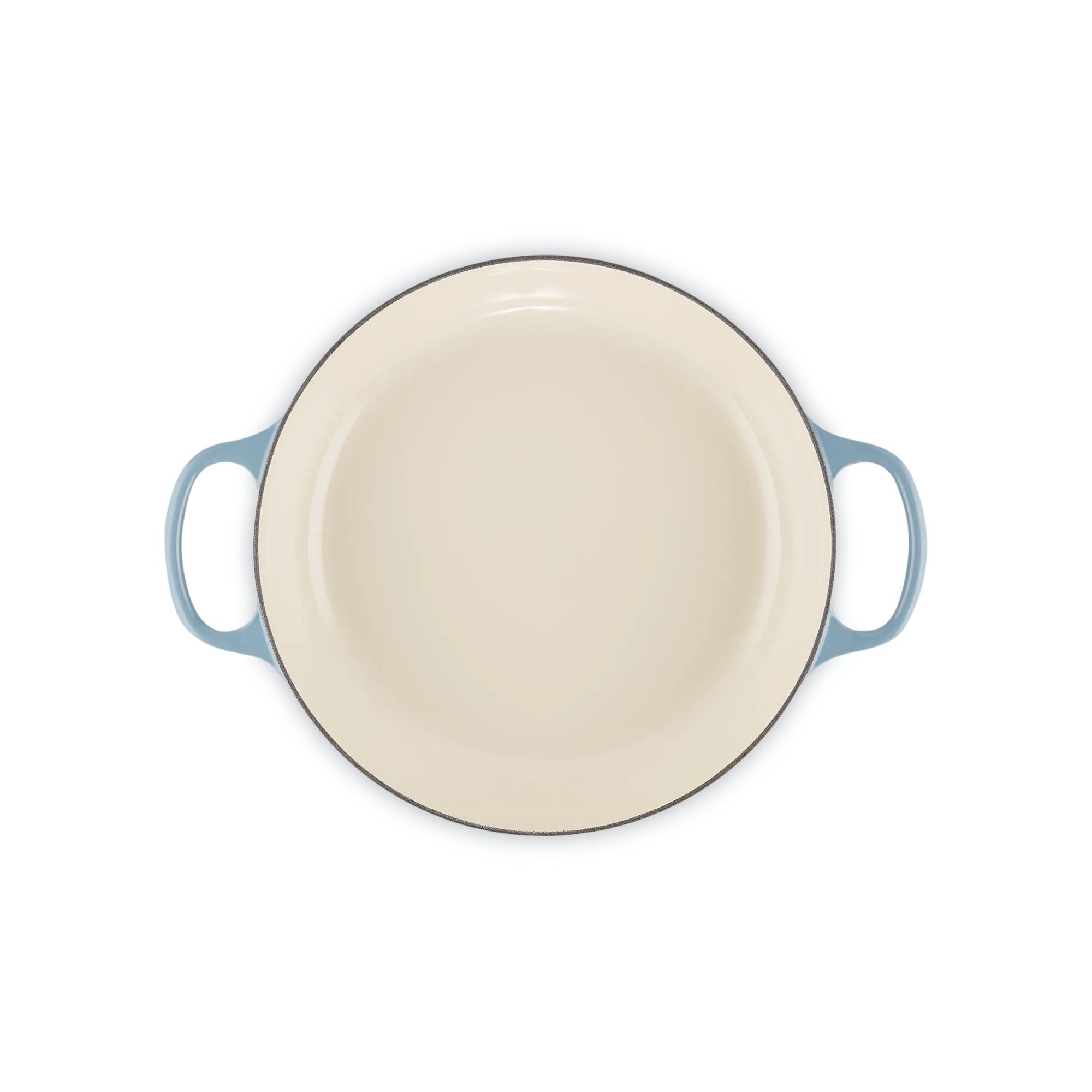 Cacerola baja de hierro fundido Le Creuset Azul claro Cacerola de 30 cm ...