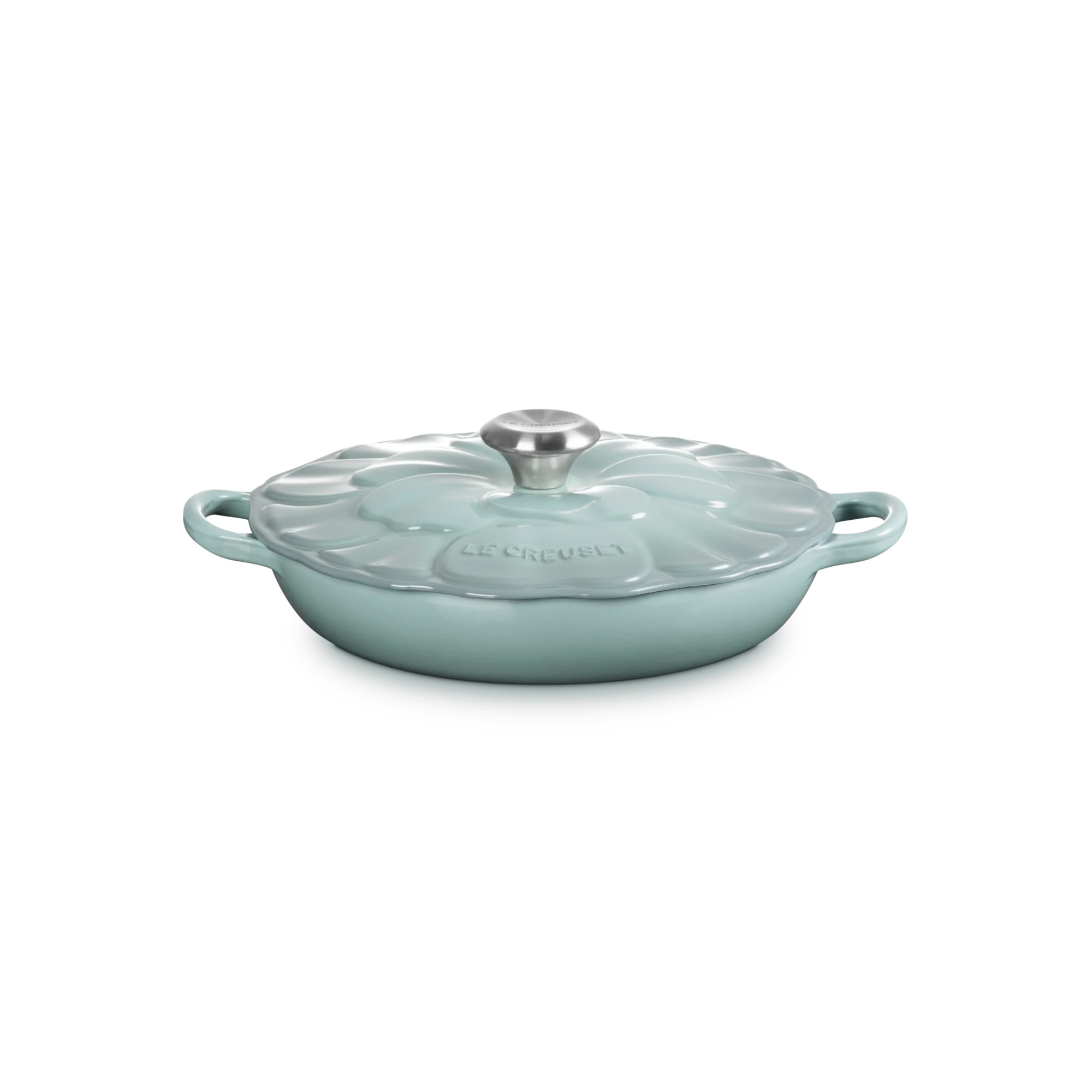 Cacerola baja hierro fundido Pétalo Le Creuset Verde claro Cacerola de ...