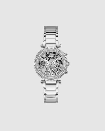 Reloj de mujer Solstice GW0403L1 de acero y correa plateada · Guess ...