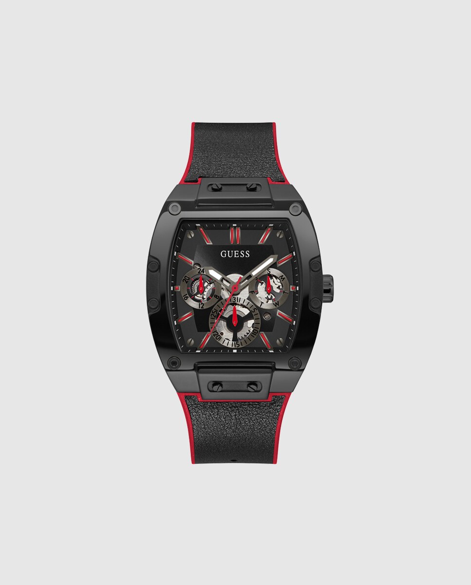 Reloj de hombre Phoenix GW0202G7 de piel y correa roja · Guess · El ...