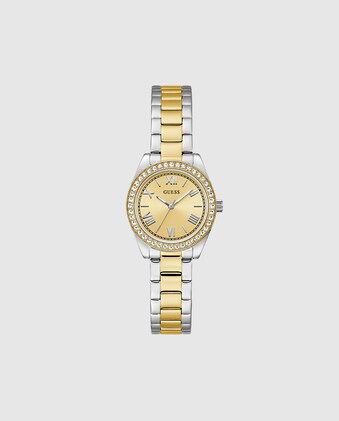Reloj de mujer Mini luna GW0841L2 de acero y correa bicolor · Guess ...