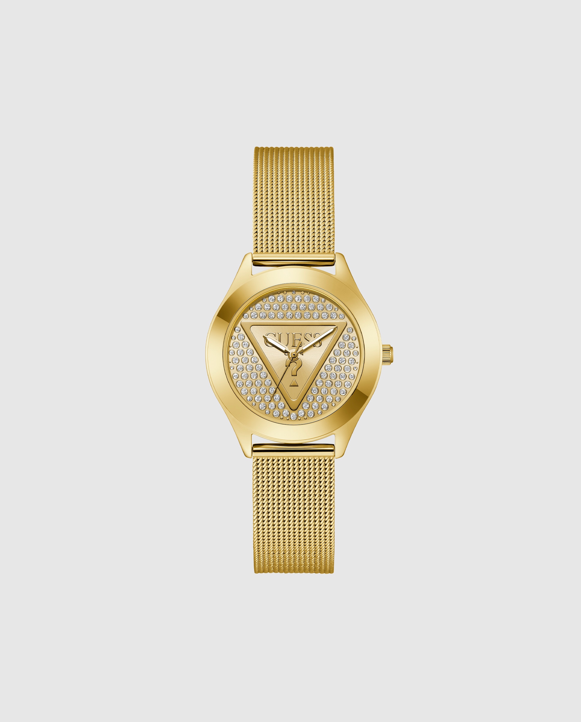 Reloj de mujer glitz plaque gw0835l2 de acero y correa dorada Oro Guess ...