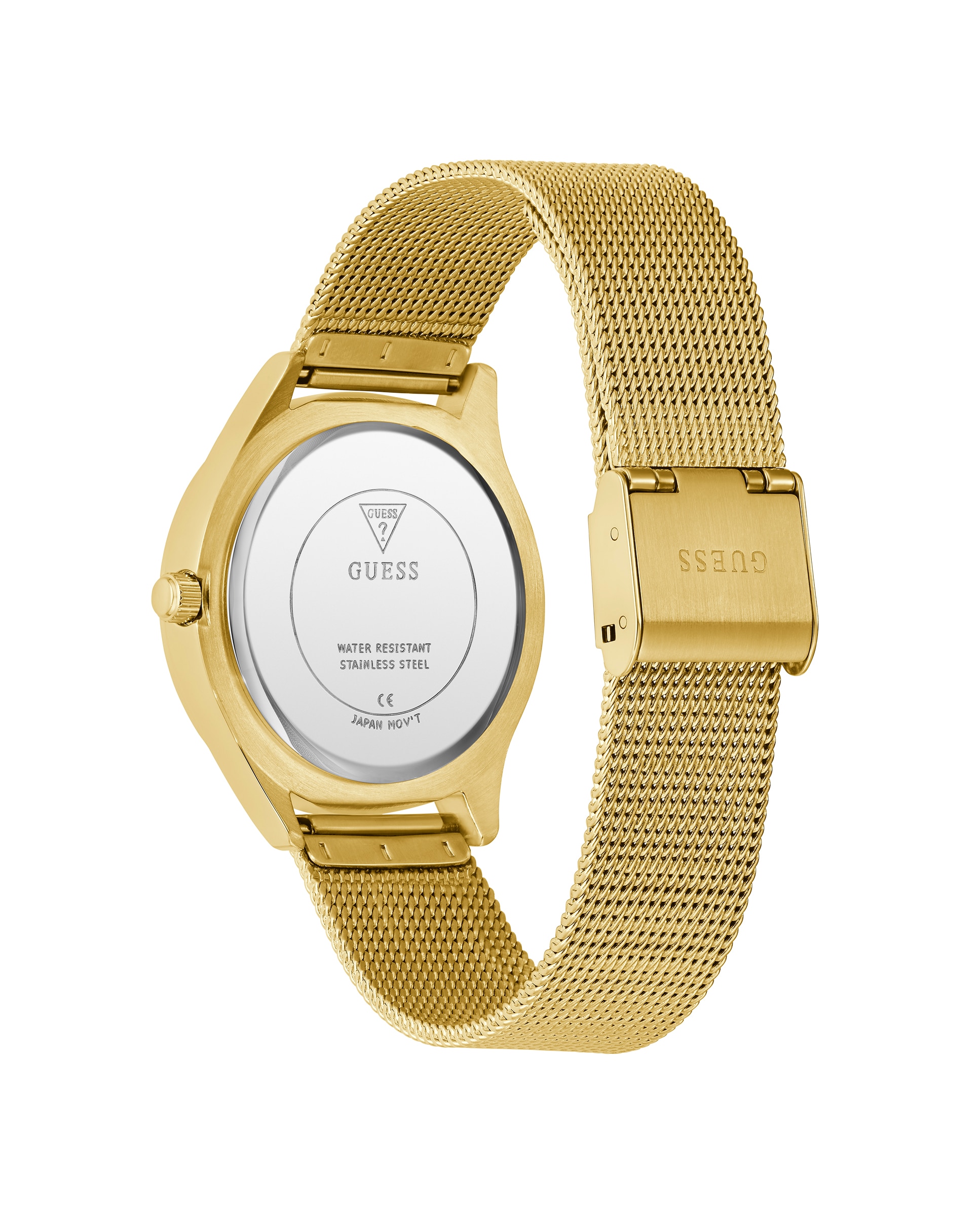 Reloj de mujer glitz plaque gw0835l2 de acero y correa dorada Oro Guess ...
