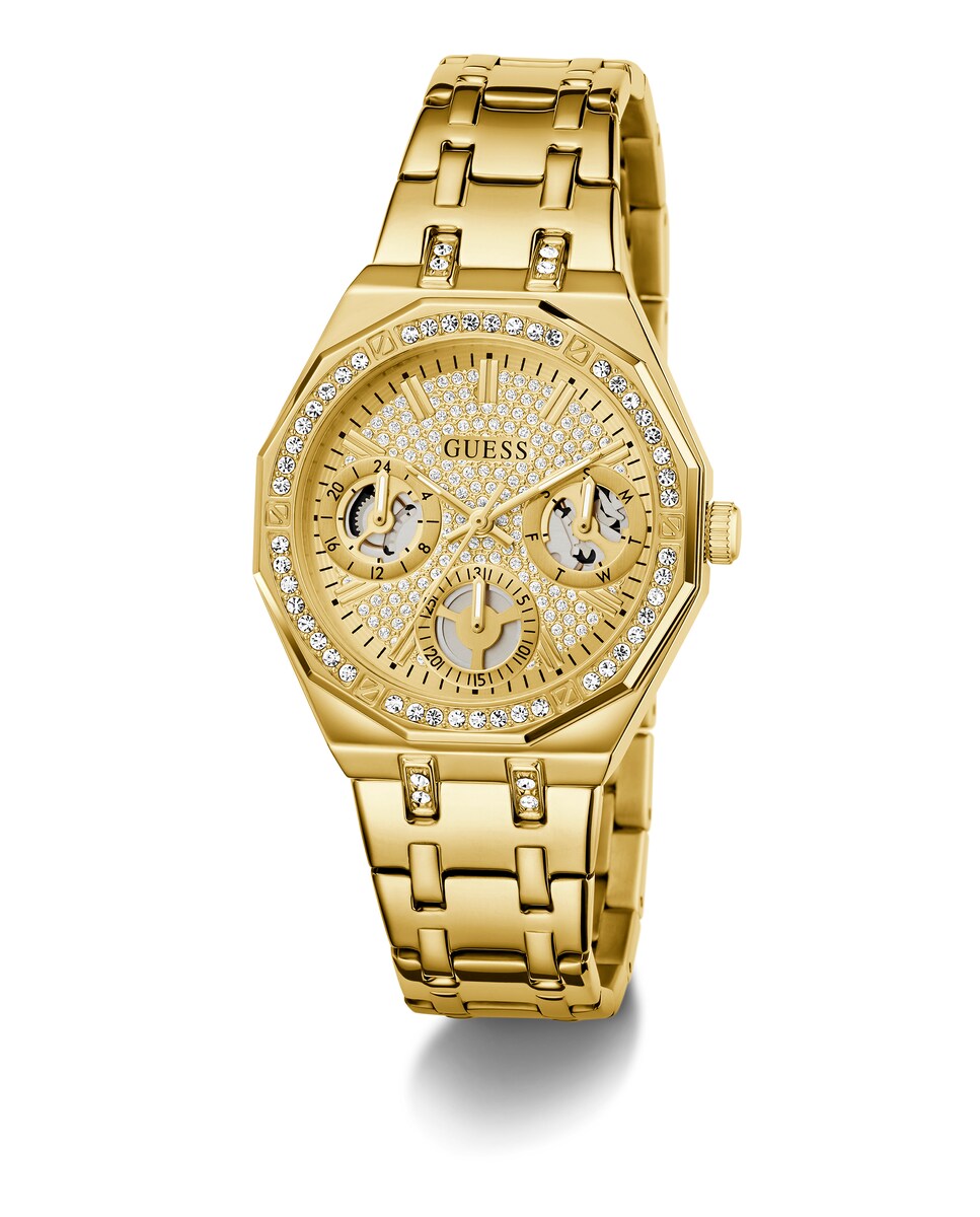 Reloj de mujer Quinn GW0988L2 de acero y correa dorada · Guess · El ...