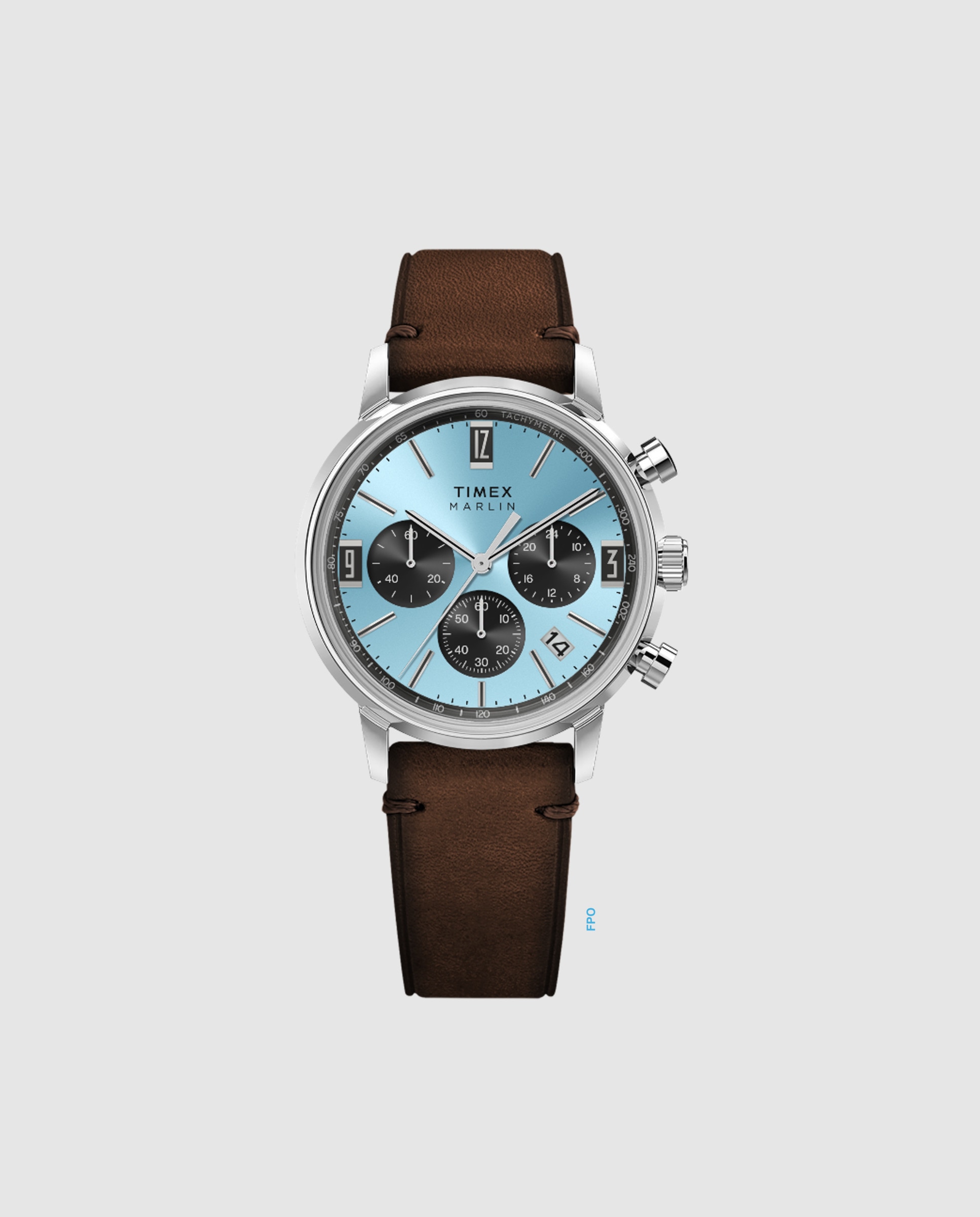 Reloj de hombre marlin tw2y66600 de piel sintética y correa marrón ...
